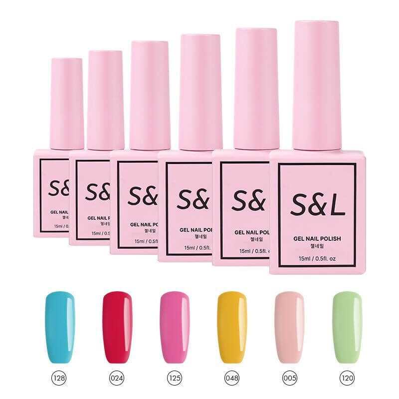 S&L Azul & Citrus Gel Nail Polish Set – 6 Bottles