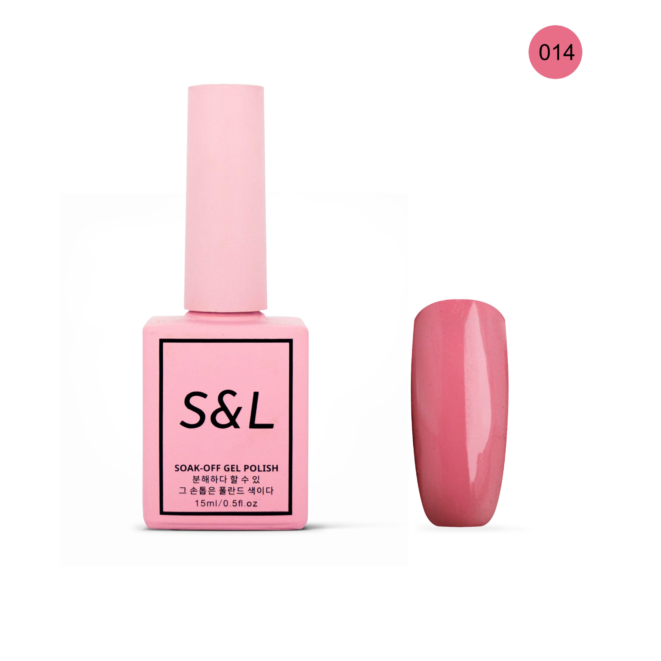 S&L Gel Nail Polish No 014 Blushing Bride 15ml